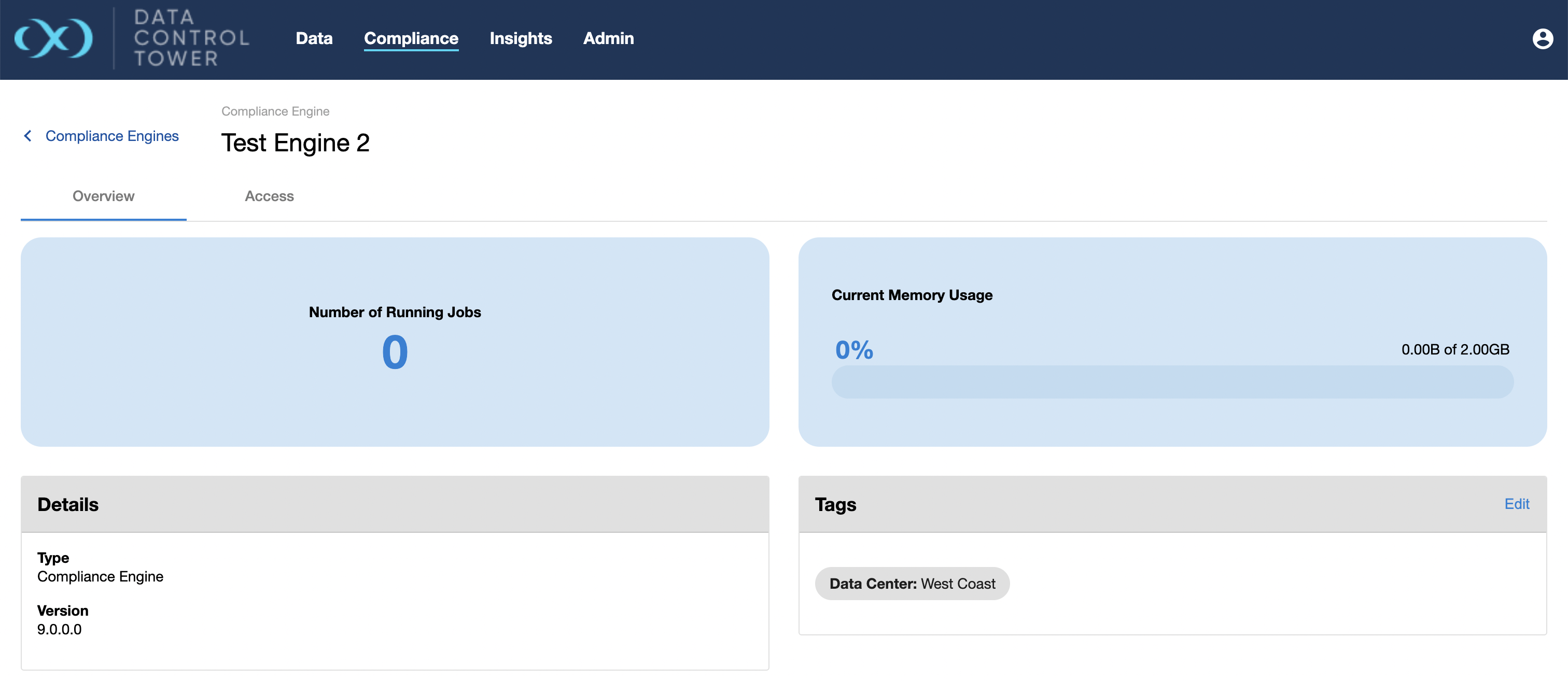 Managing engines (Continuous Compliance)