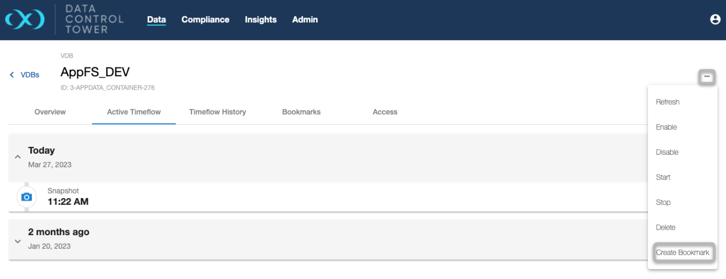Creating and managing bookmarks
